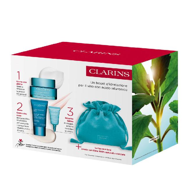 CLARINS COFANETTO RITUALE HYDRA PELLE IDRATATA E RIMPOLPATA | EB profumerie